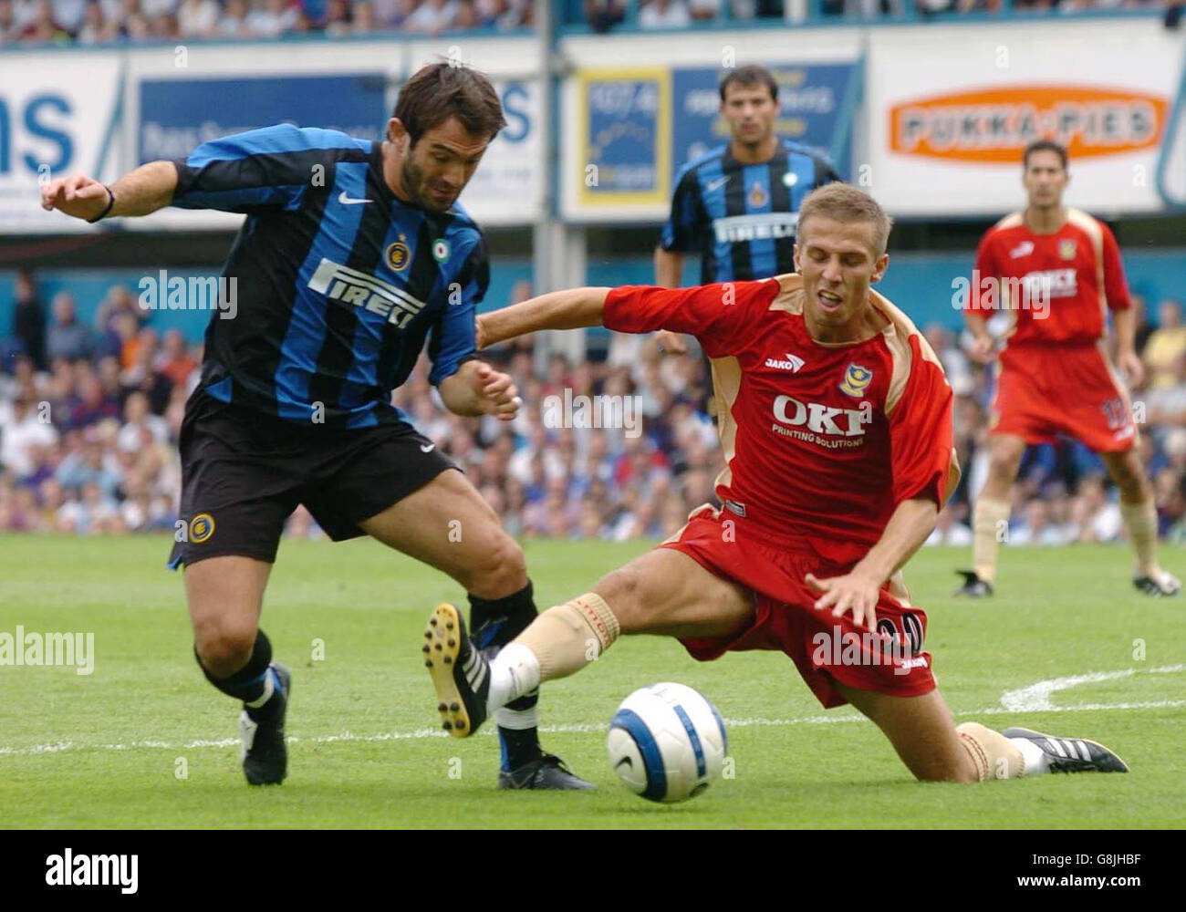 Soccer friendly portsmouth v inter milan fratton park hi-res stock ...