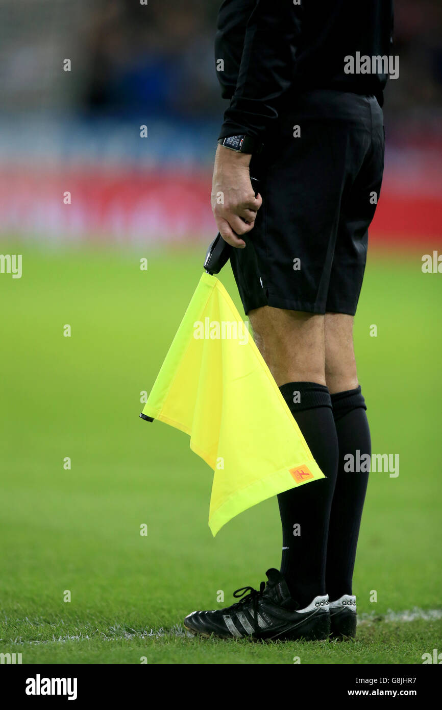 Referees flag for football hi-res stock photography and images - Alamy