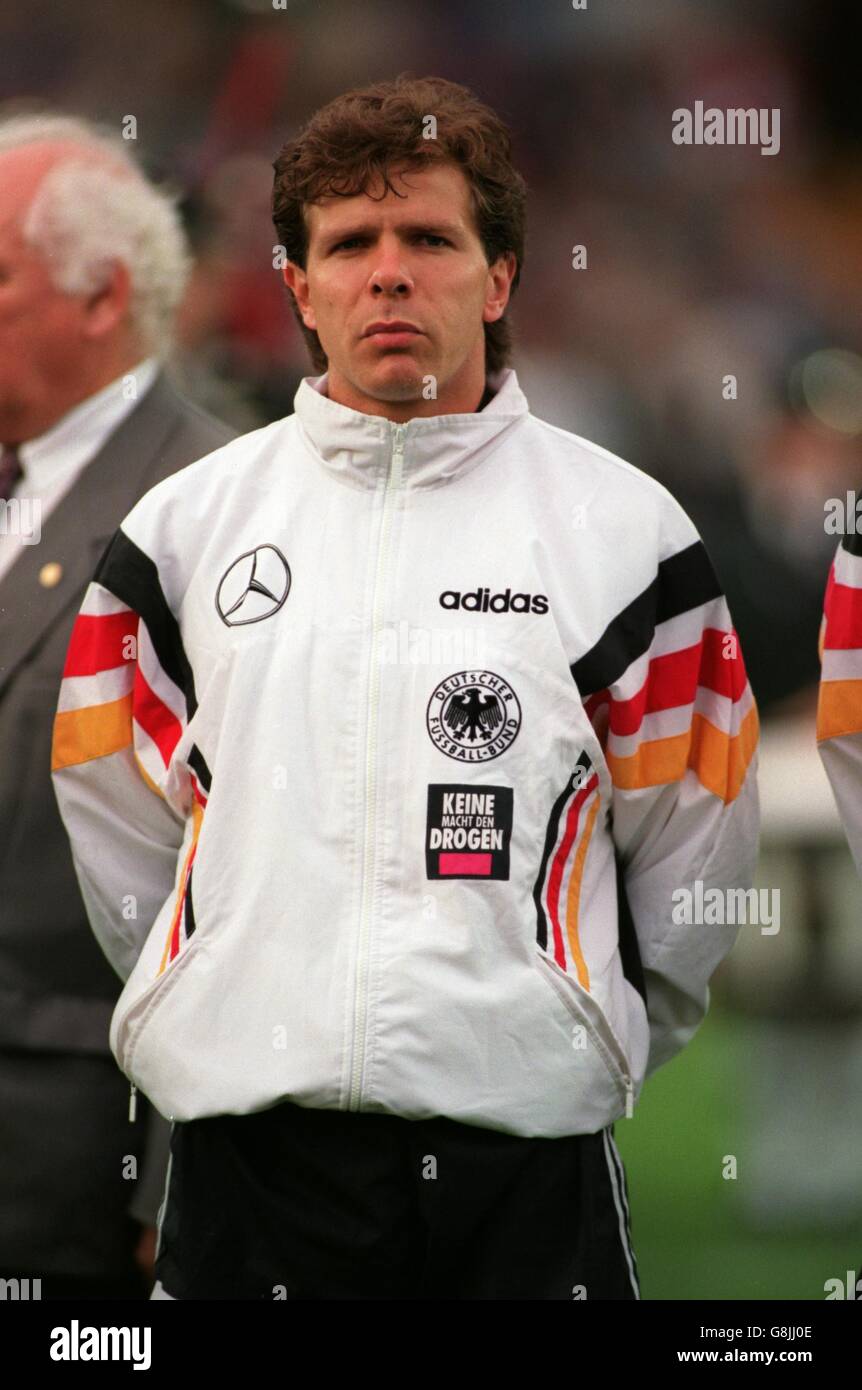 Soccer - Northern Ireland v Germany. Andreas Moller, Germany Stock ...