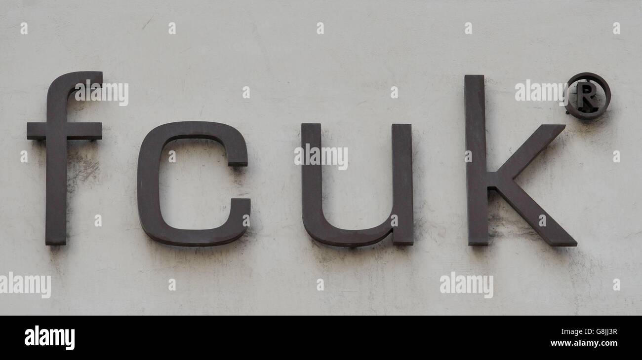 A shop sign for French Connection in central London Stock Photo - Alamy