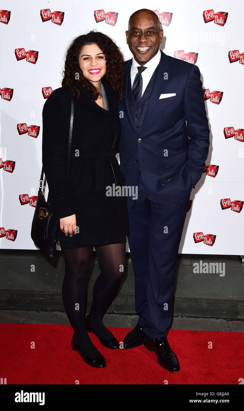 Ainsley Harriott and his daughter Maddie attend the press night of Guys ...