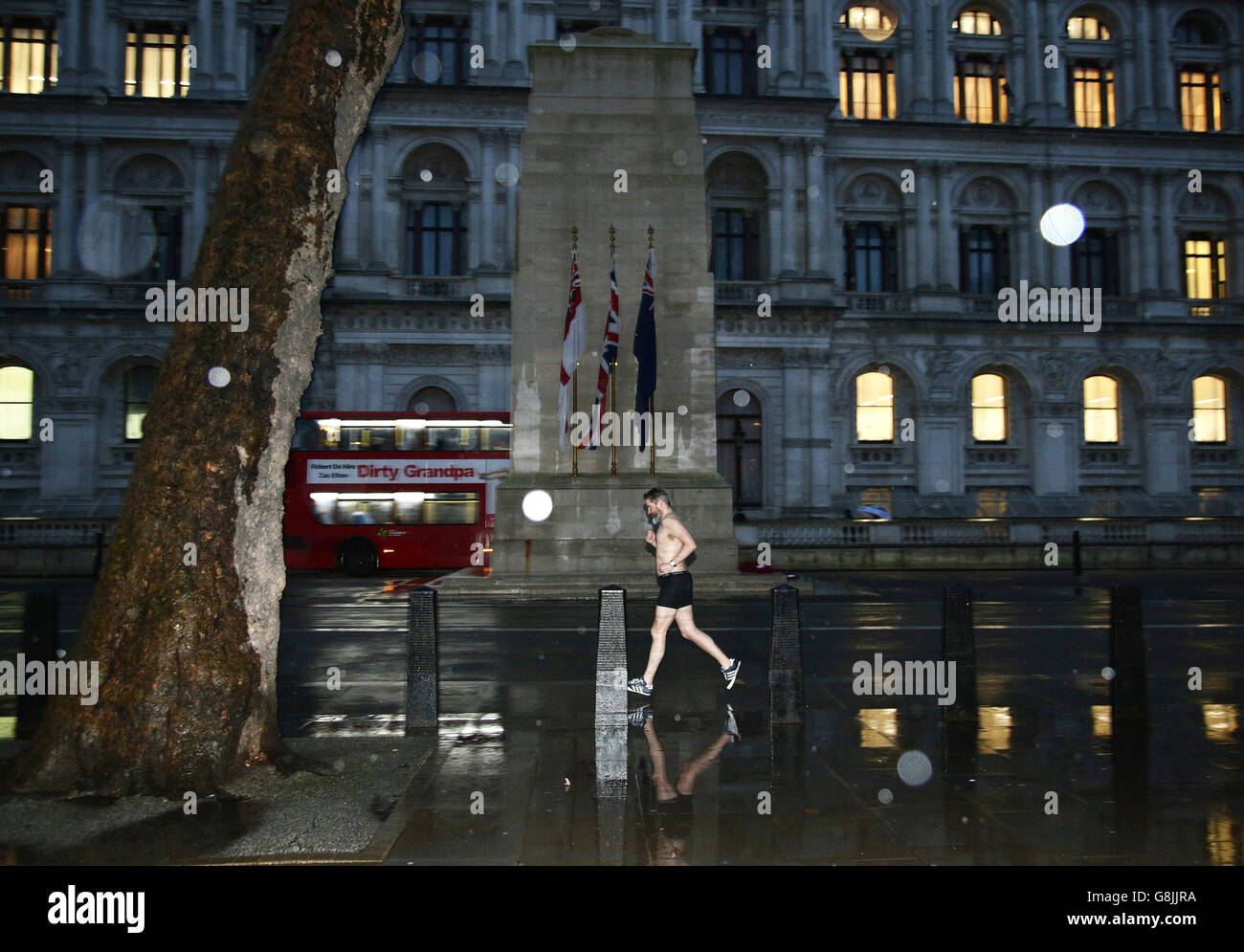 Daily telegraph political journalist dan hodges streaks down whitehall ...