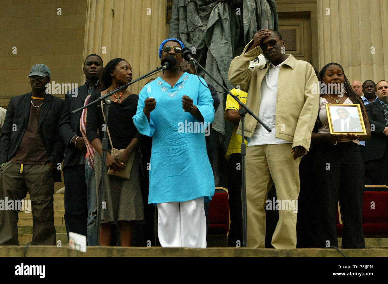 Gee Walker (centre), the mother of murdered teenager Anthony Walker ...