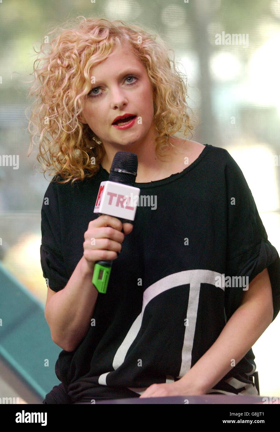Alison Goldfrapp during her guest appearance on MTV's TRL - Total ...