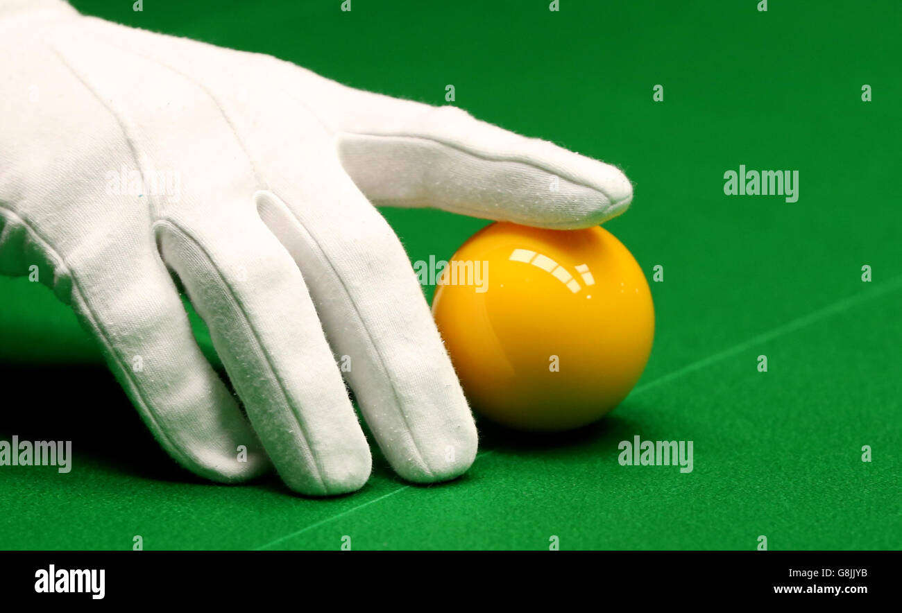 Betway UK Snooker Championship - Day Ten - York Barbican. A referee ...
