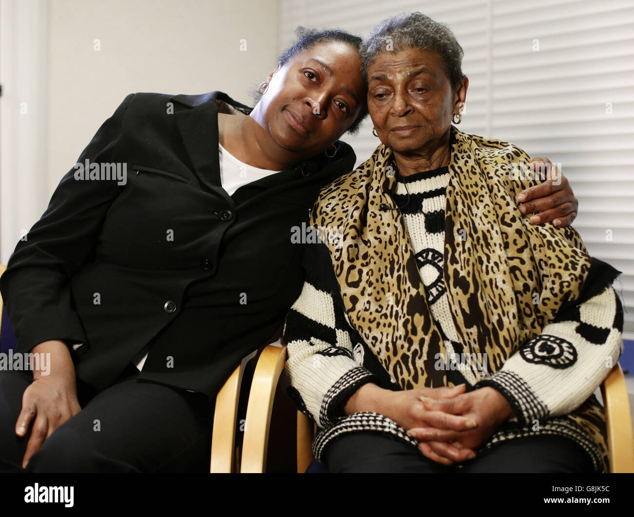 Ava (left) and Pansy Blake, sister and mother of murdered actress Sian ...