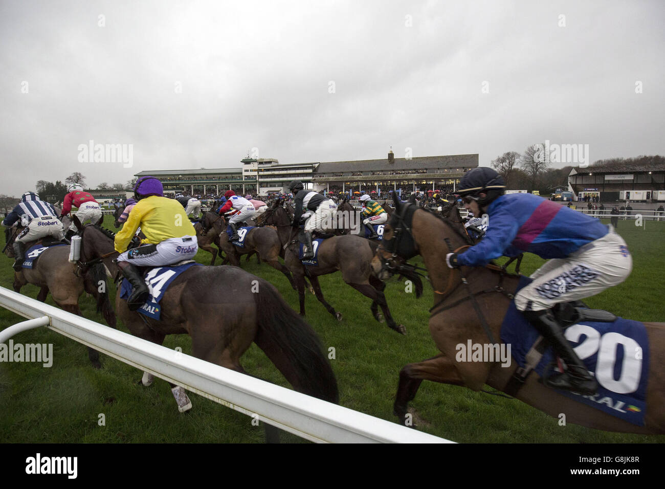 Welsh Grand National - Chepstow Races Stock Photo - Alamy