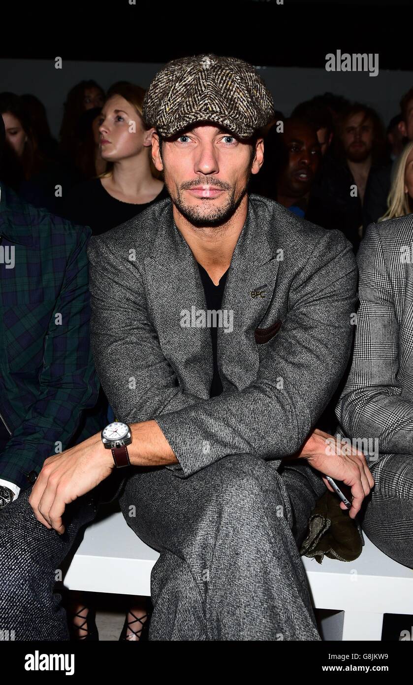 David Gandy at the Oliver Spencer London Collections Men AW2016 show at ...