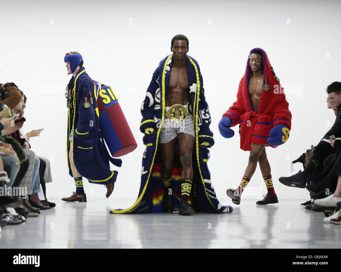 SIBLING Catwalk - London Collections Men AW2016 Stock Photo - Alamy