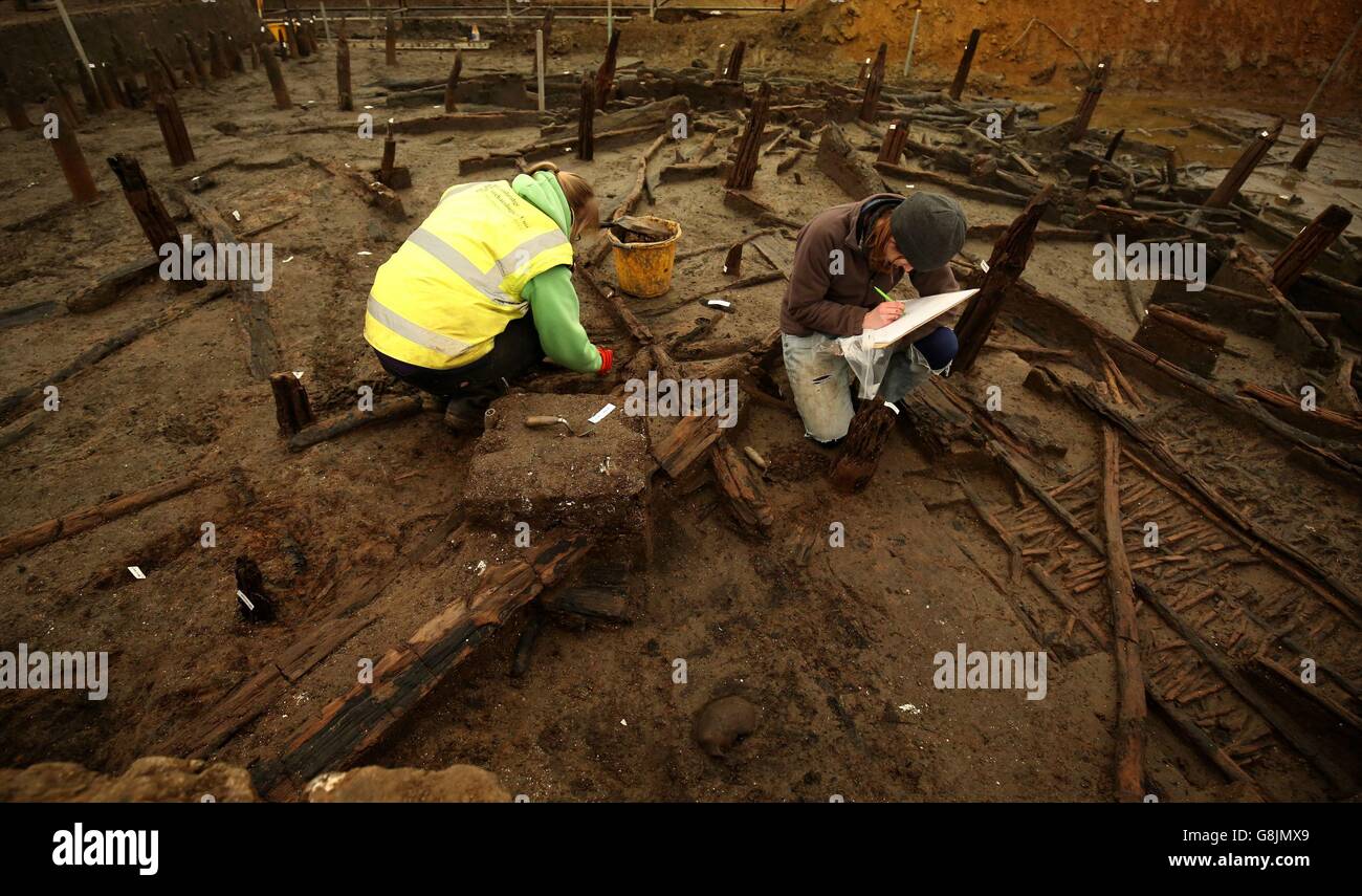 Must Farm excavation Stock Photo - Alamy