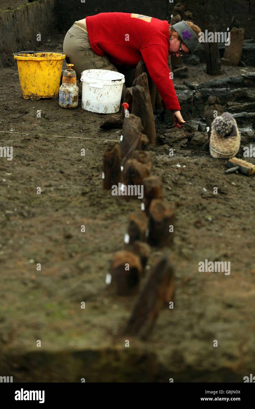 Must Farm excavation Stock Photo - Alamy