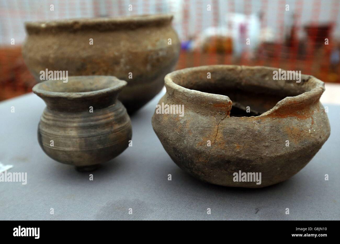 Must Farm excavation Stock Photo - Alamy