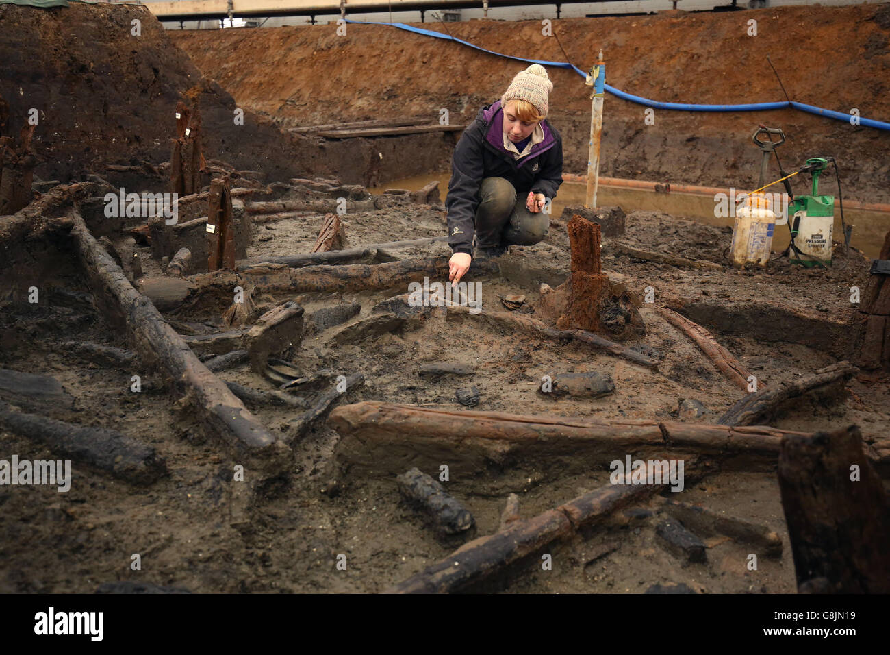 Must Farm excavation Stock Photo - Alamy