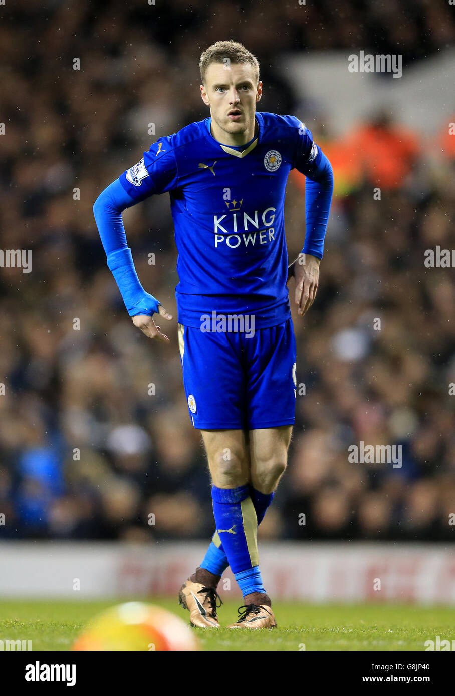 Leicester City's Jamie Vardy during the Barclays Premier League match ...