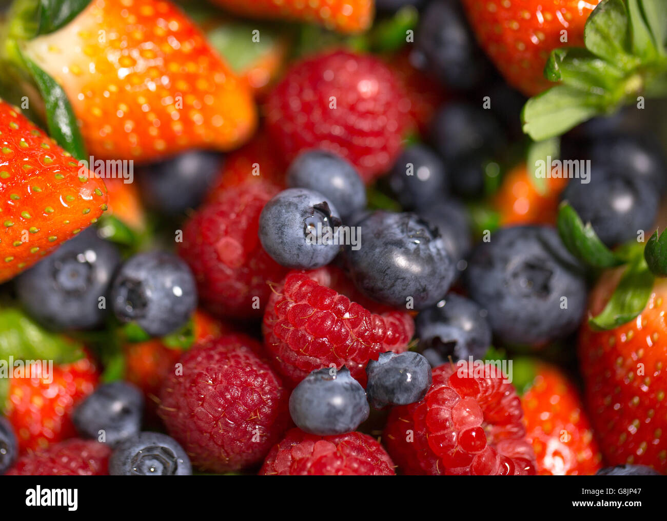 Mix of Berries Background Stock Photo - Alamy