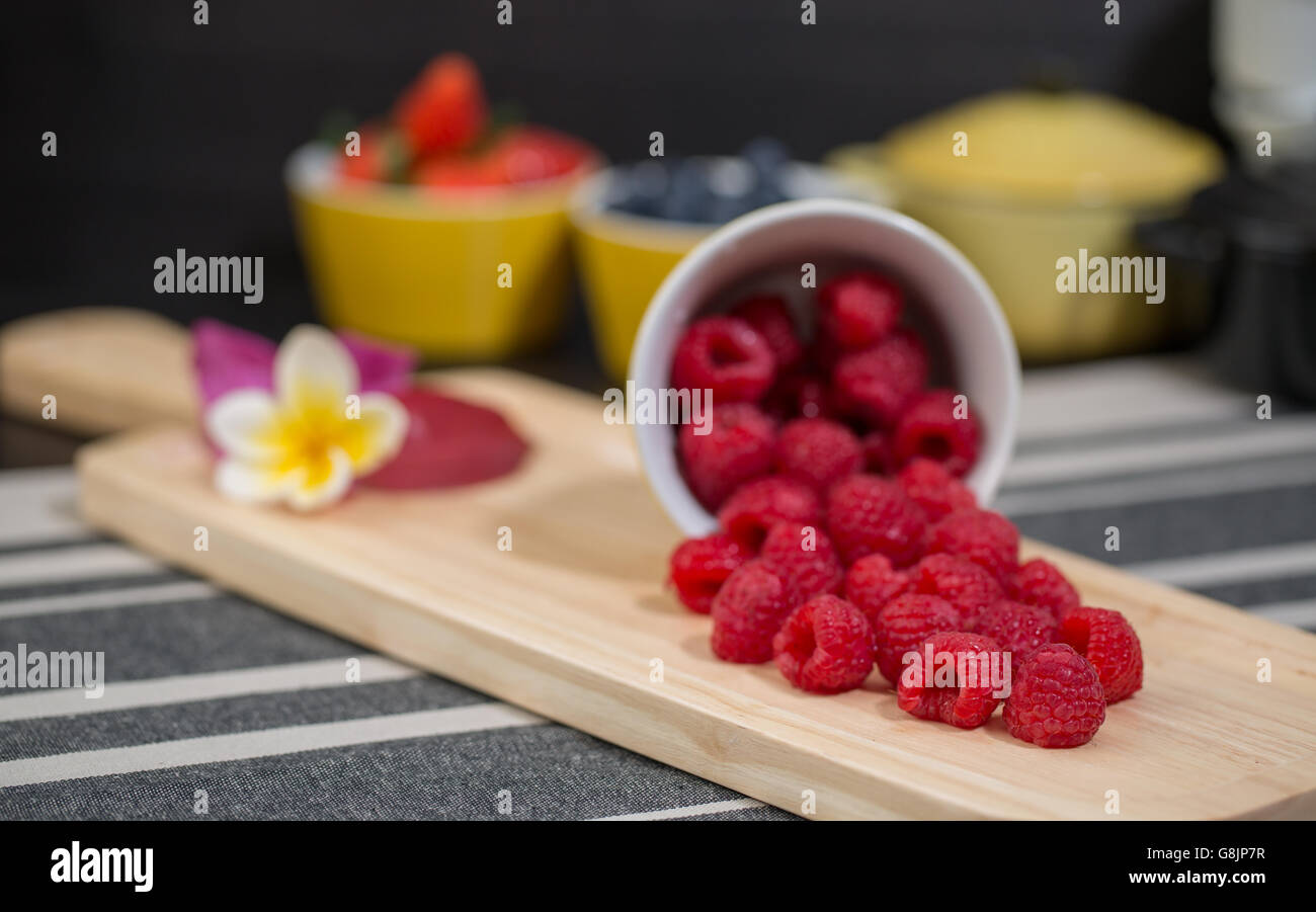 Mix of Berries Background Stock Photo - Alamy