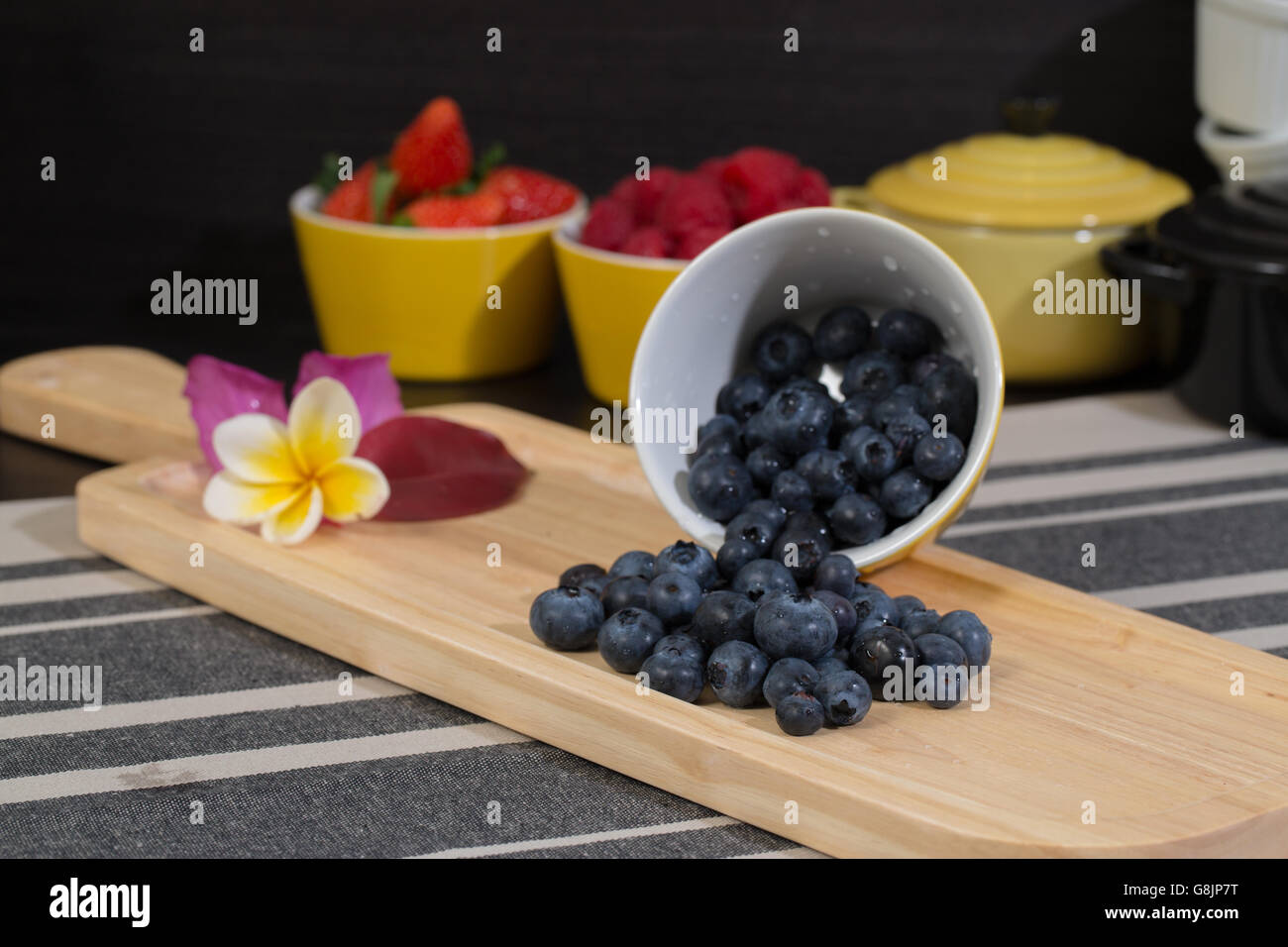 Mix of Berries Background Stock Photo - Alamy