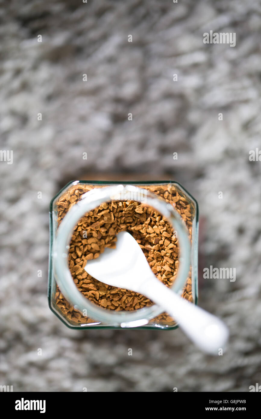 Instant Coffee Background Stock Photo - Alamy