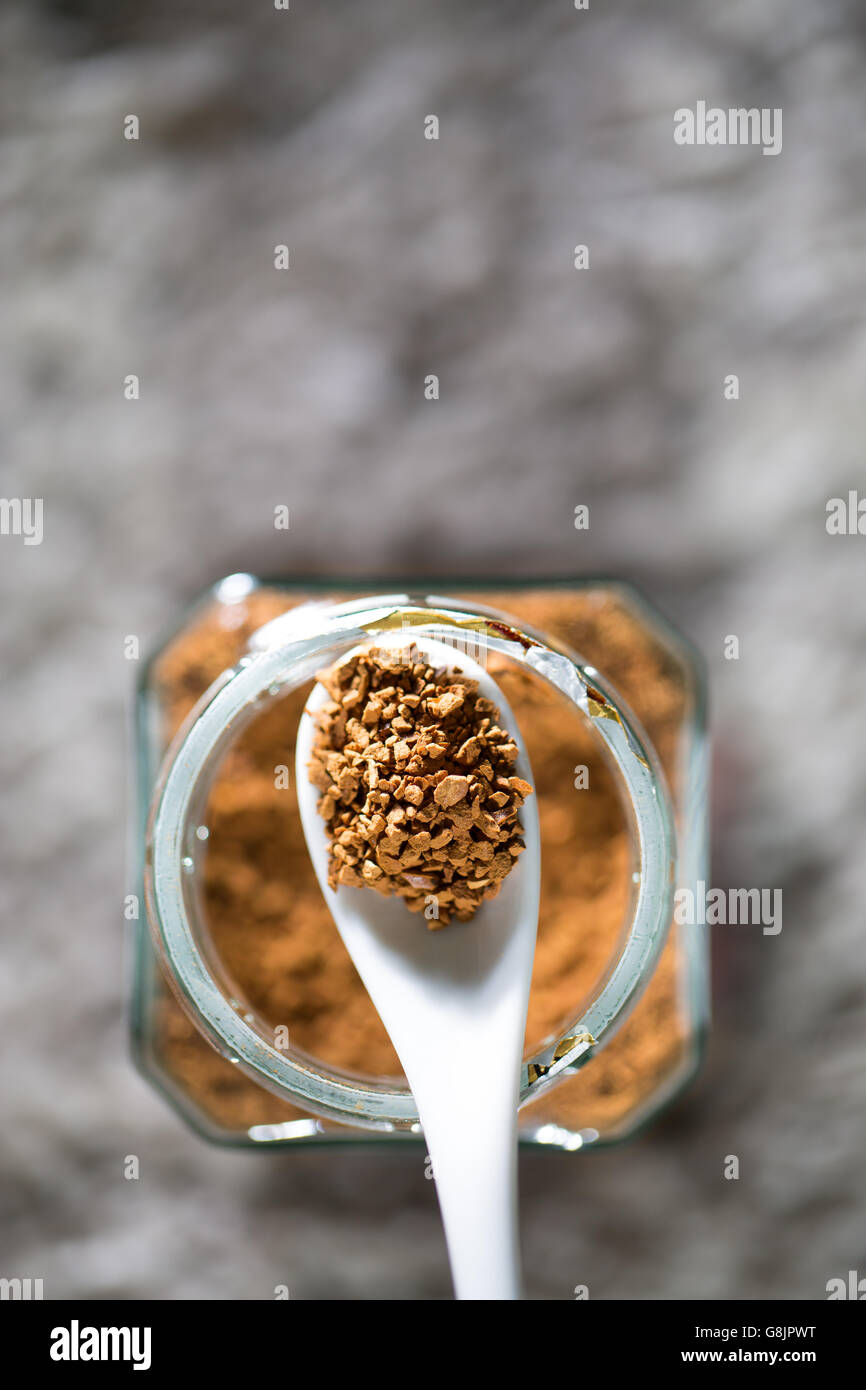 Instant Coffee Background Stock Photo - Alamy