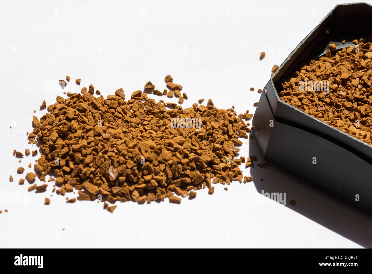 Instant coffee background Stock Photo - Alamy