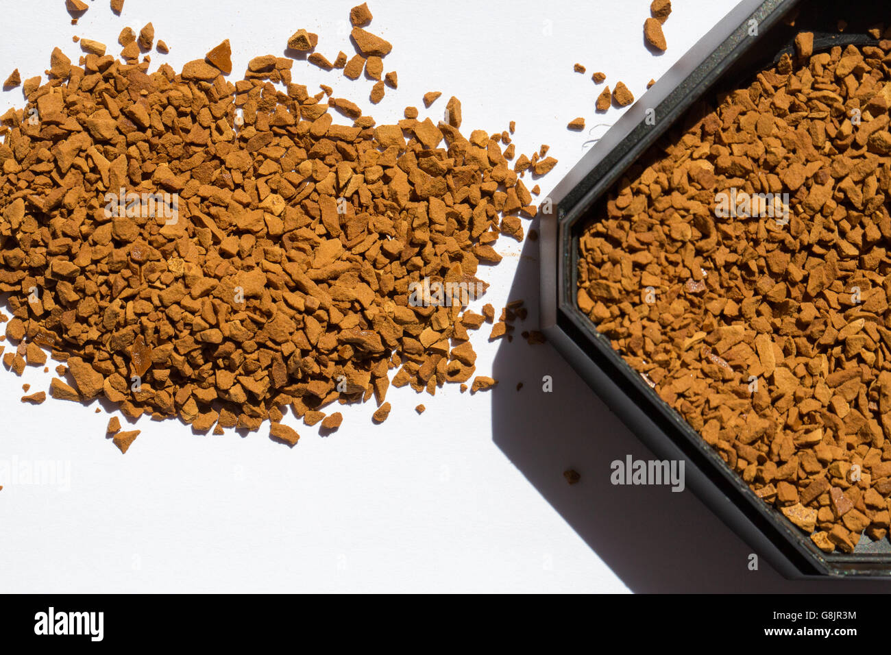Instant coffee background Stock Photo - Alamy