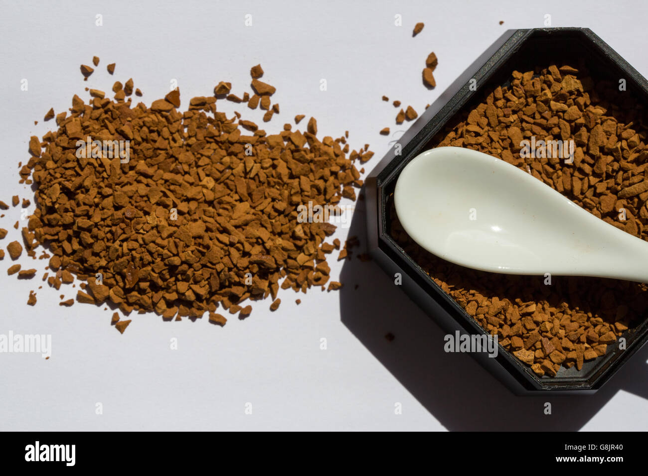 Instant coffee background Stock Photo - Alamy