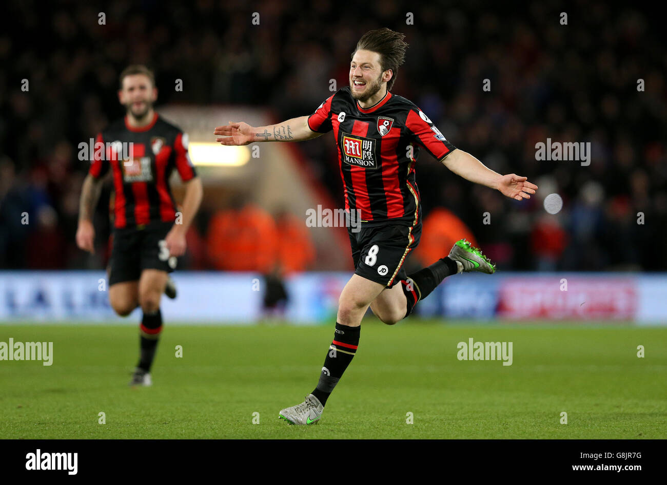 AFC Bournemouth's Harry Arter celebrates scoring his side's first goal ...