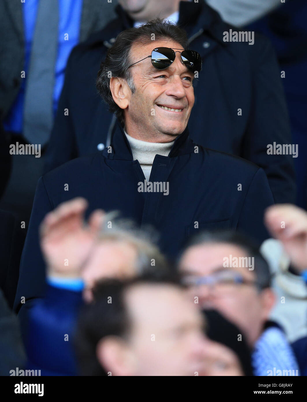 Leeds United's owner Massimo Cellino during the Sky Bet Championship ...