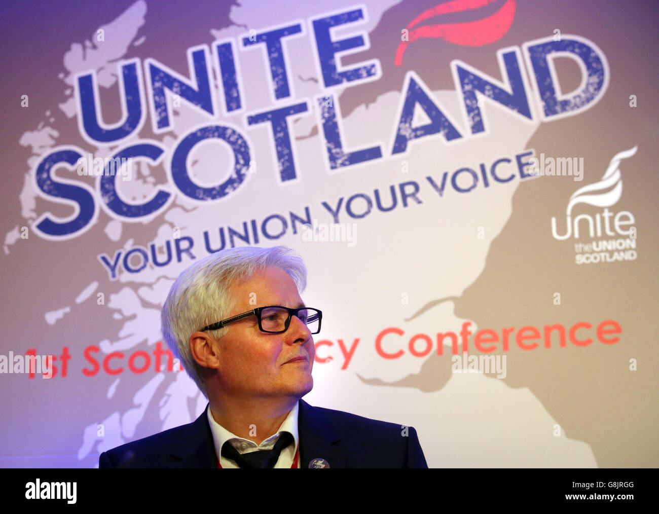 Pat Rafferty, Unites Scottish Secretary, at the first-ever Unite ...