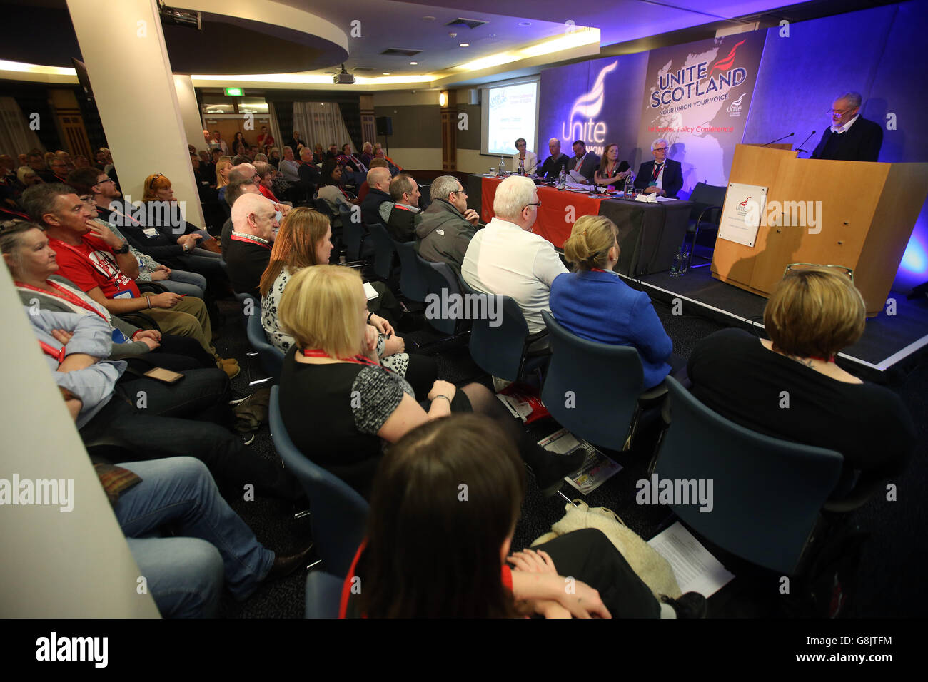 Unite Scotland policy conference Stock Photo - Alamy