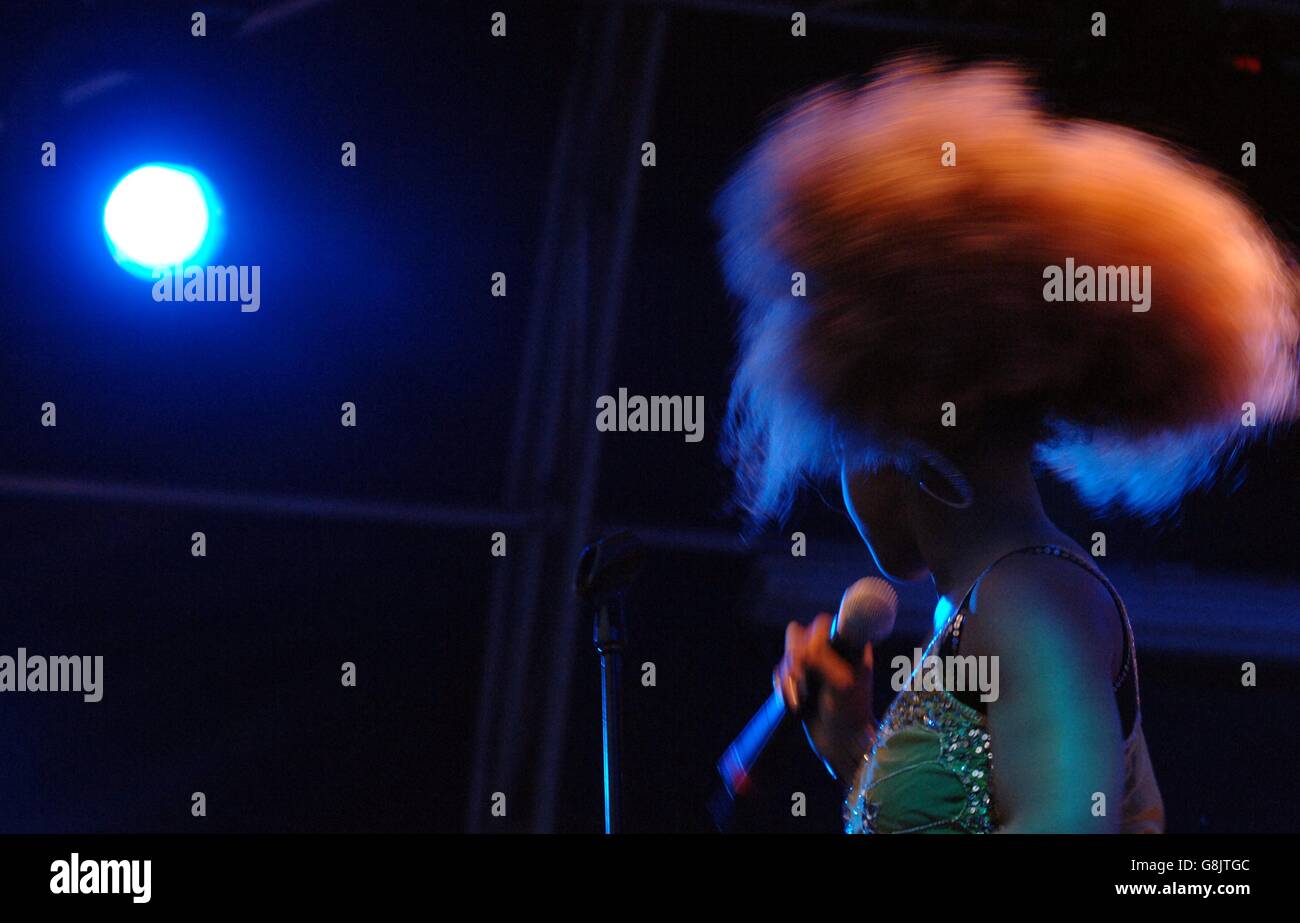 Leela James - Somerset House. Singer Leela James performs Stock Photo ...