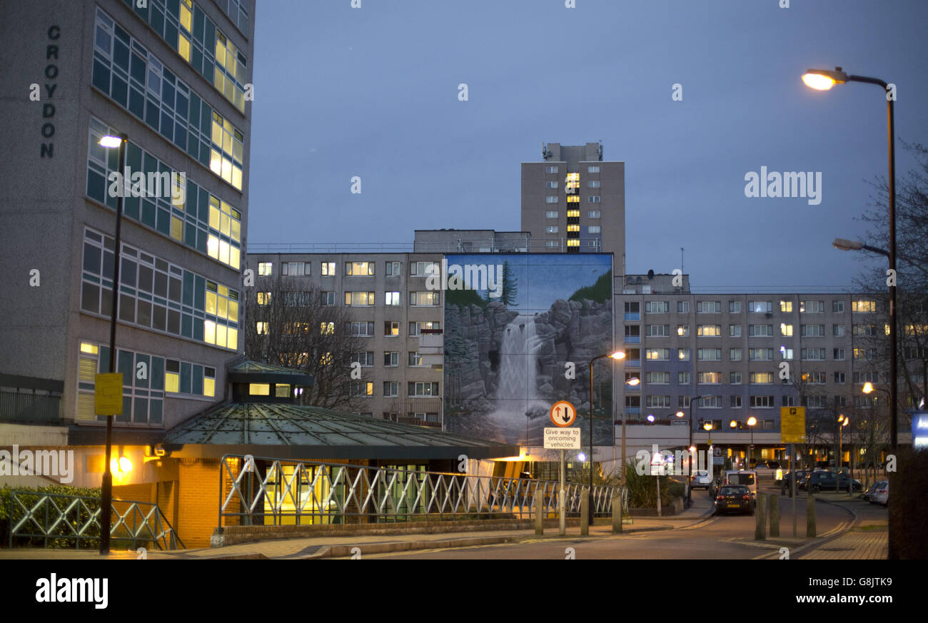 A view of Broadwater Farm estate, also referred to as "The Farm", in ...
