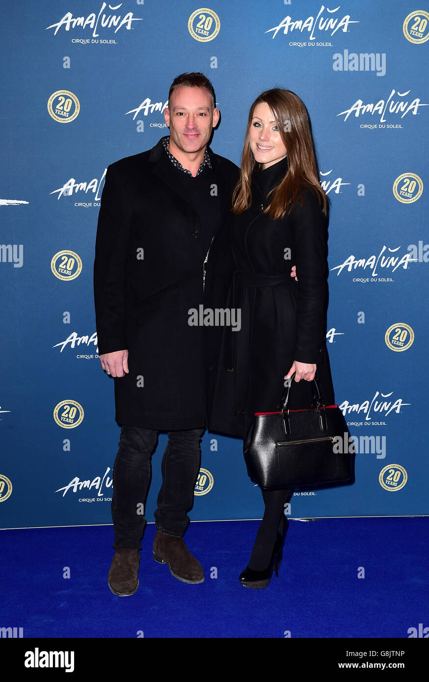 Toby Anstis and Stephanie McKeon attending Cirque du Soleil's Amaluna ...
