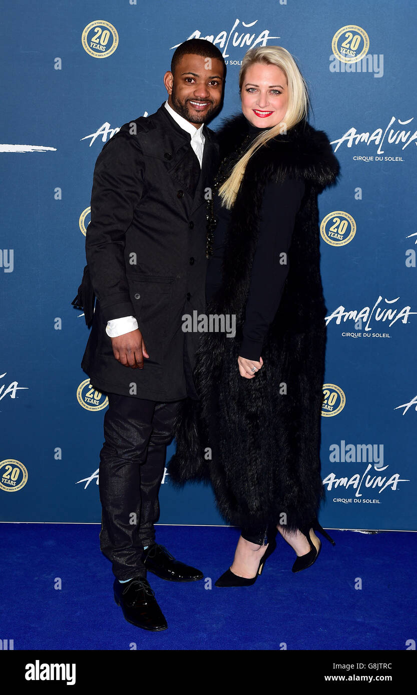 JB Gill and wife Chloe Tangney attending Cirque du Soleil's Amaluna ...