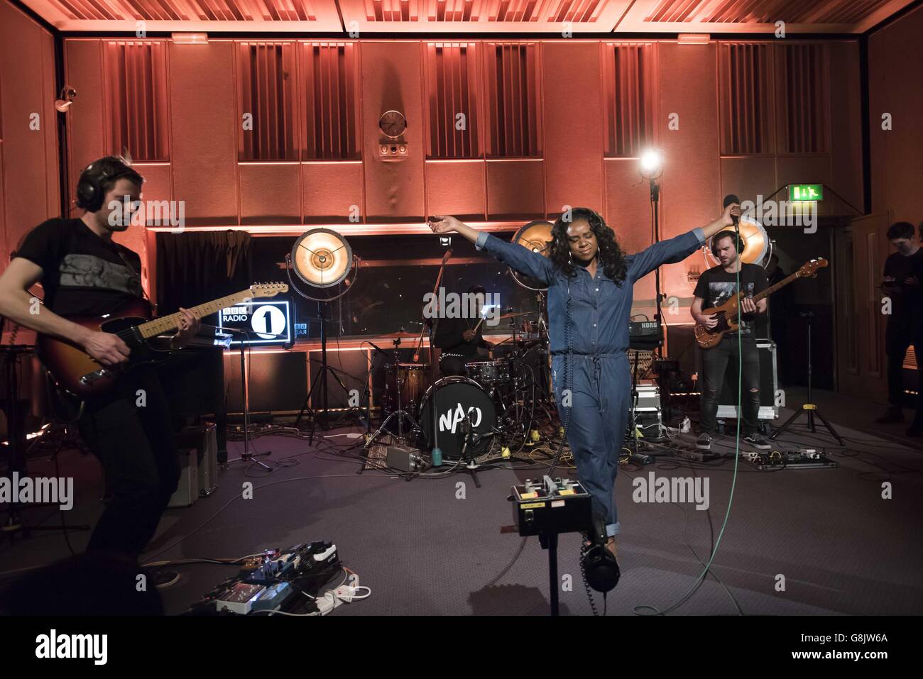 Nao performs live on stage during Radio 1's Future Festival at Maida ...