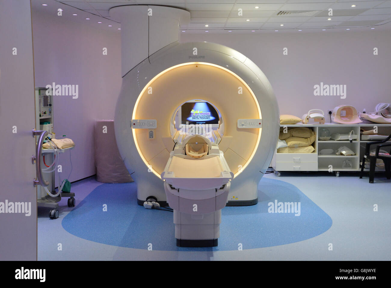 A view showing the new 3T MRI scanner at Sheffield Children's Hospital ...