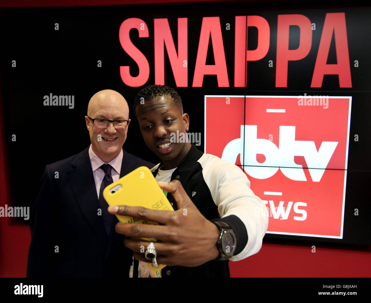 Jamal Edwards (right), founder of SBTV, takes a selfie with Press ...