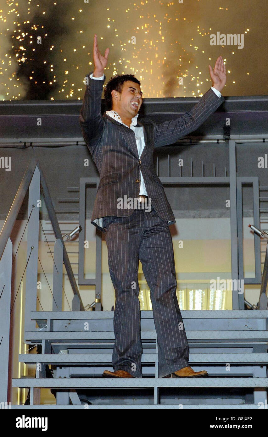 Big Brother 6. Big Brother winner 2005 Anthony celebrating as he leaves ...