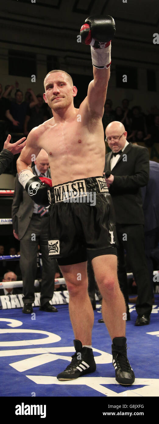 Ryan Walsh celebrates beating Darren Traynor (not pictured) in their ...