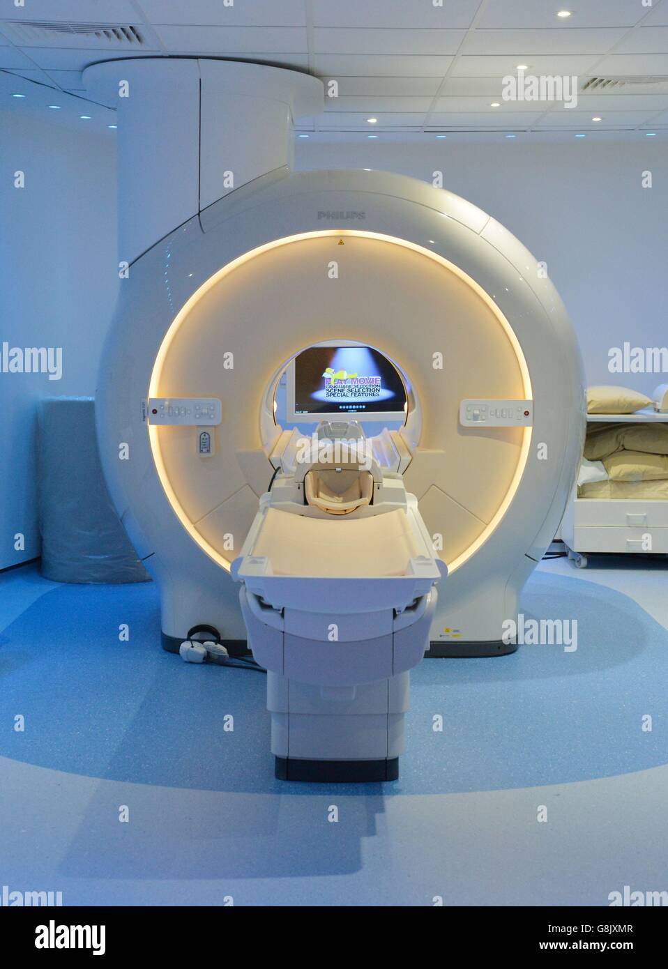A view showing the new 3T MRI scanner at Sheffield Children's Hospital ...