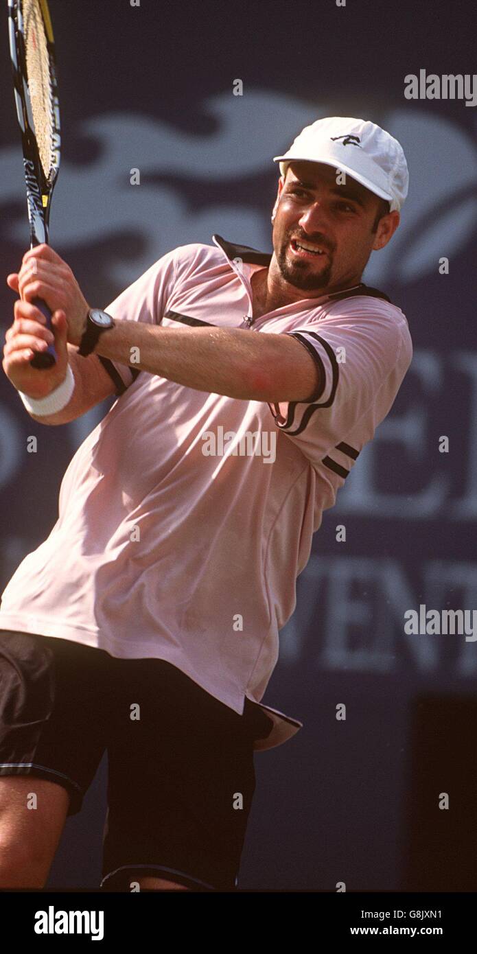 Andre agassi action us open hi-res stock photography and images - Alamy