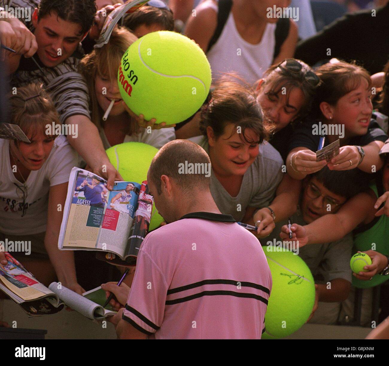 Tennis - US Open Tennis - Flushing Meadow. Andre Agassi, USA Stock ...