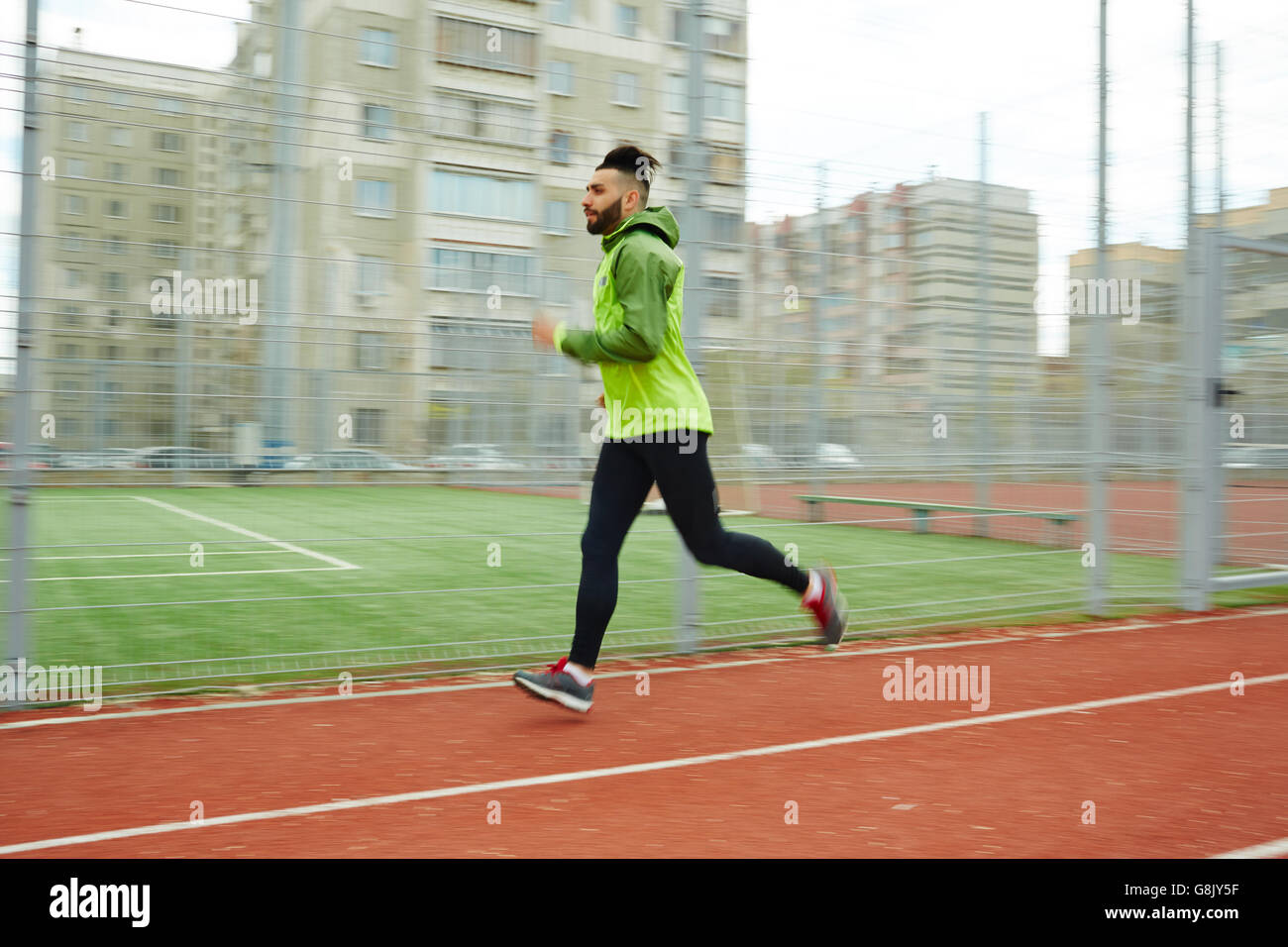 Athlete running speed blurred motion hi-res stock photography and ...