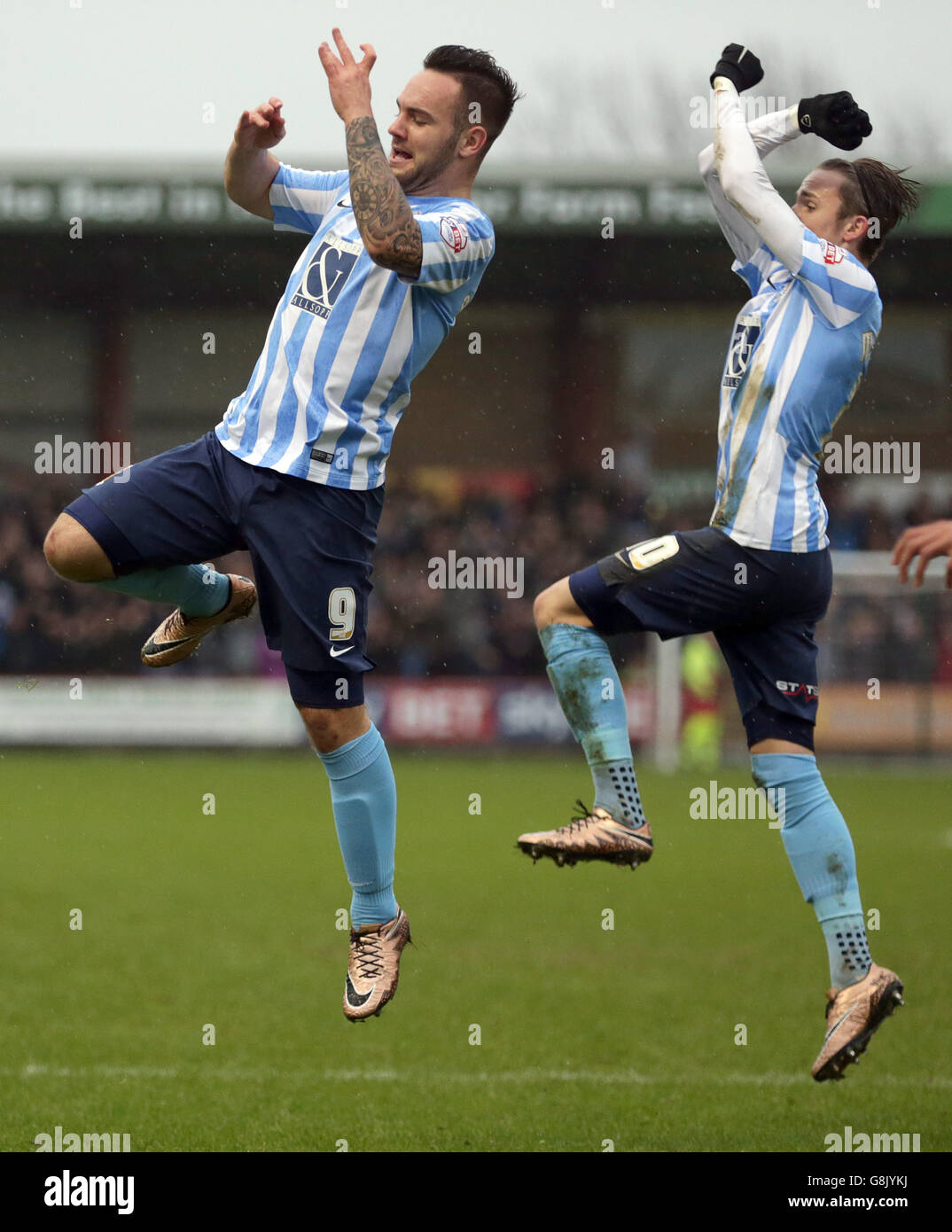 Coventry citys adam armstrong scores his sides first goal hi-res stock ...