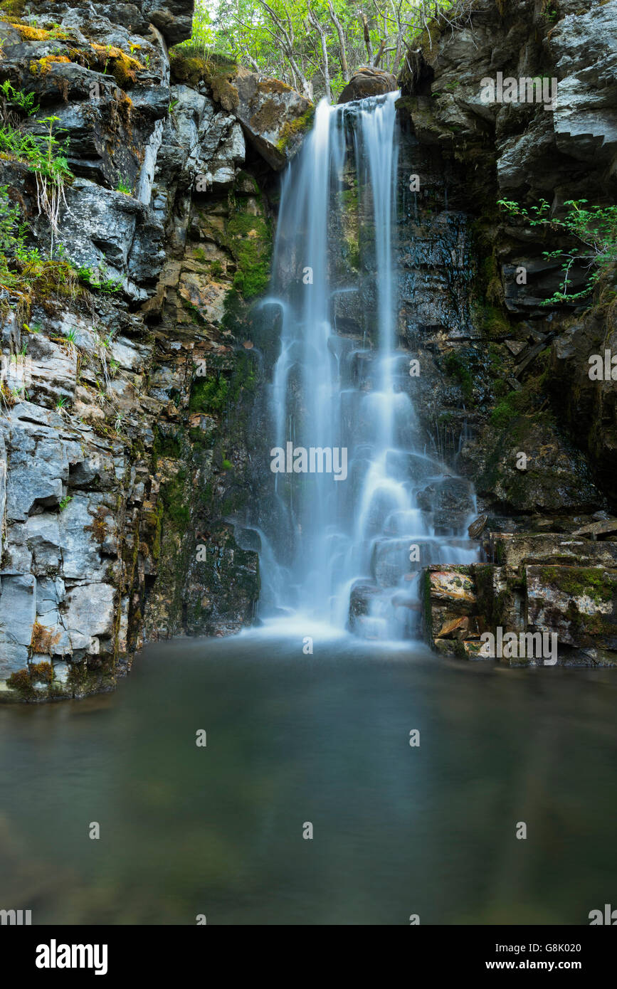 Unknown water falls in Kananaskis Stock Photo - Alamy