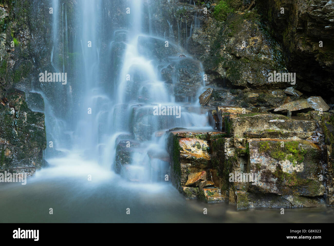 Unknown water falls in Kananaskis Stock Photo - Alamy