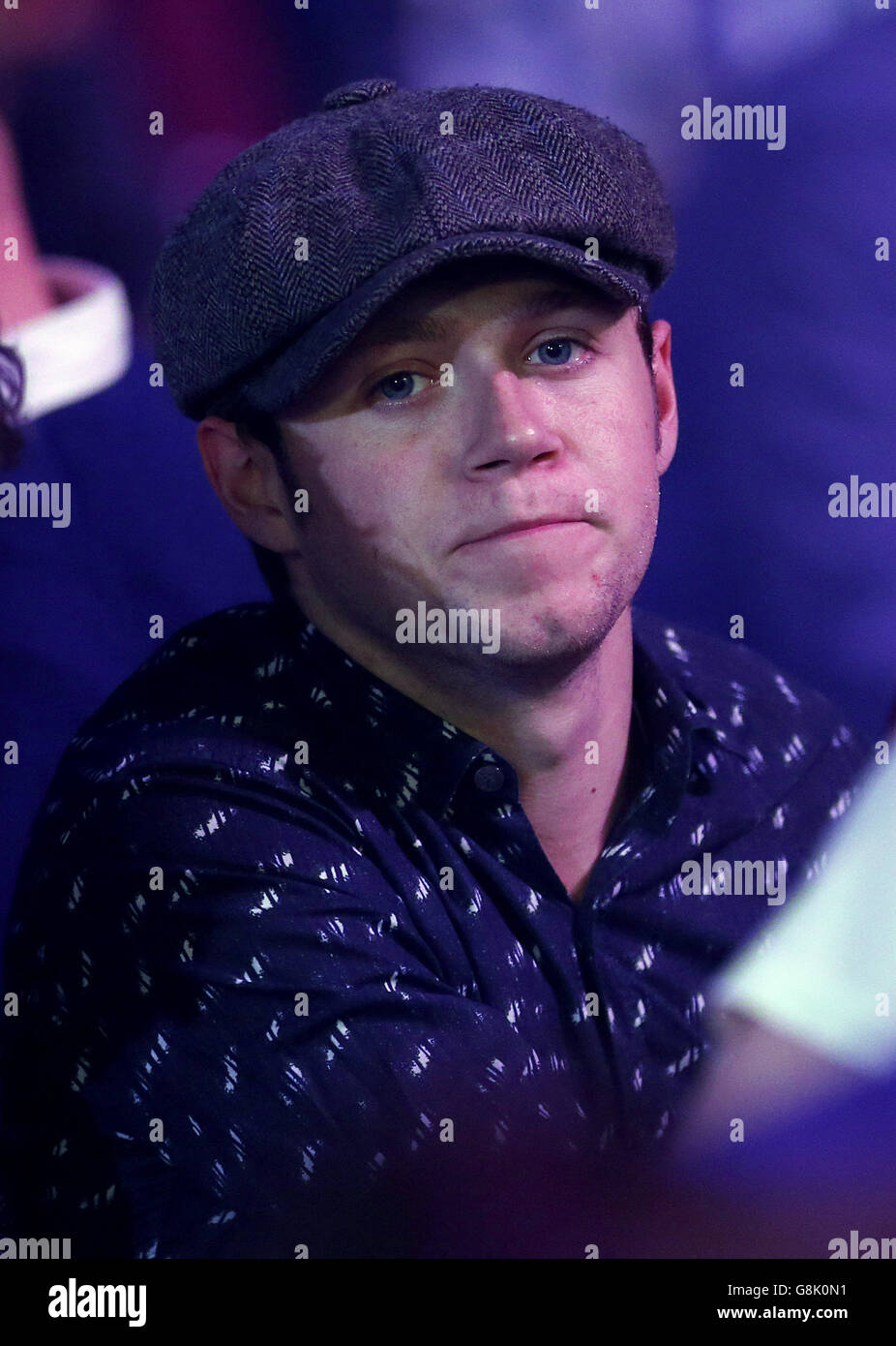 One Direction band member Niall Horan watching during the semi final ...