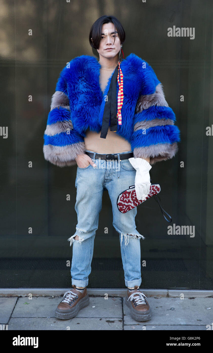 Yu Masui, from Japan, before the James Long London Collections Men ...