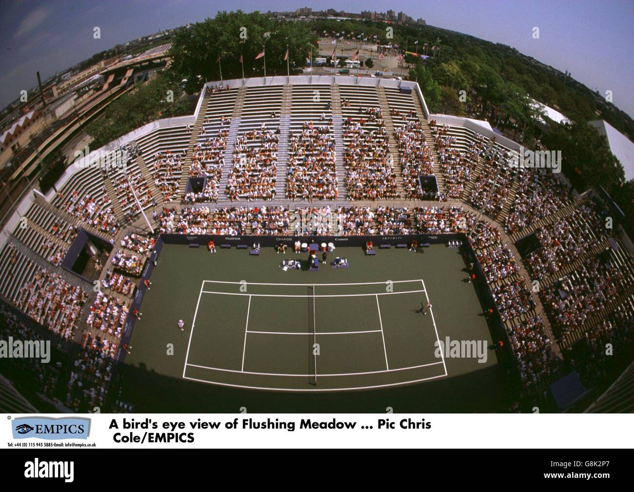 Aerial view wide angle stadium general view hi-res stock photography ...