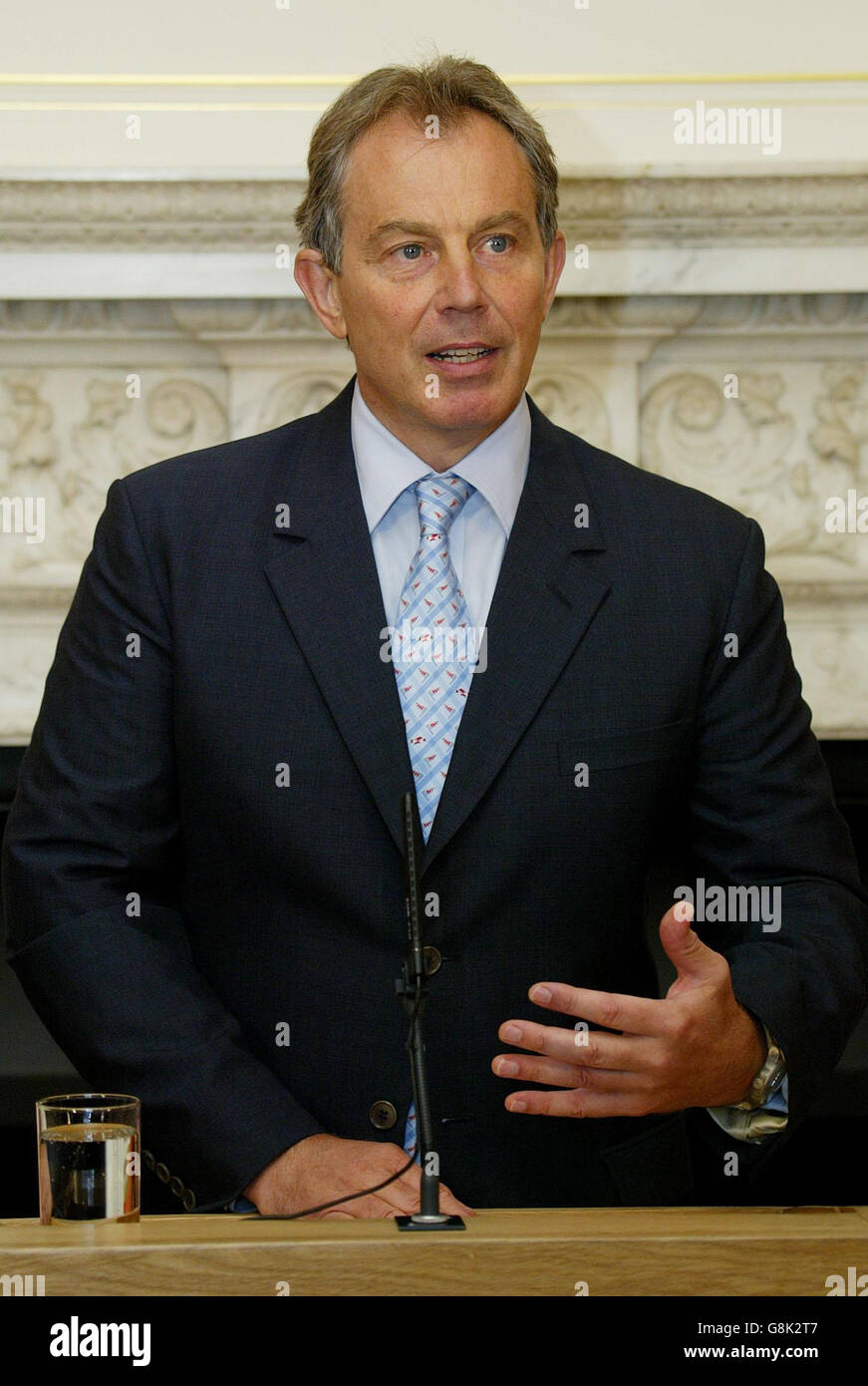 Irish Talks - Downing Street - News conference Stock Photo - Alamy